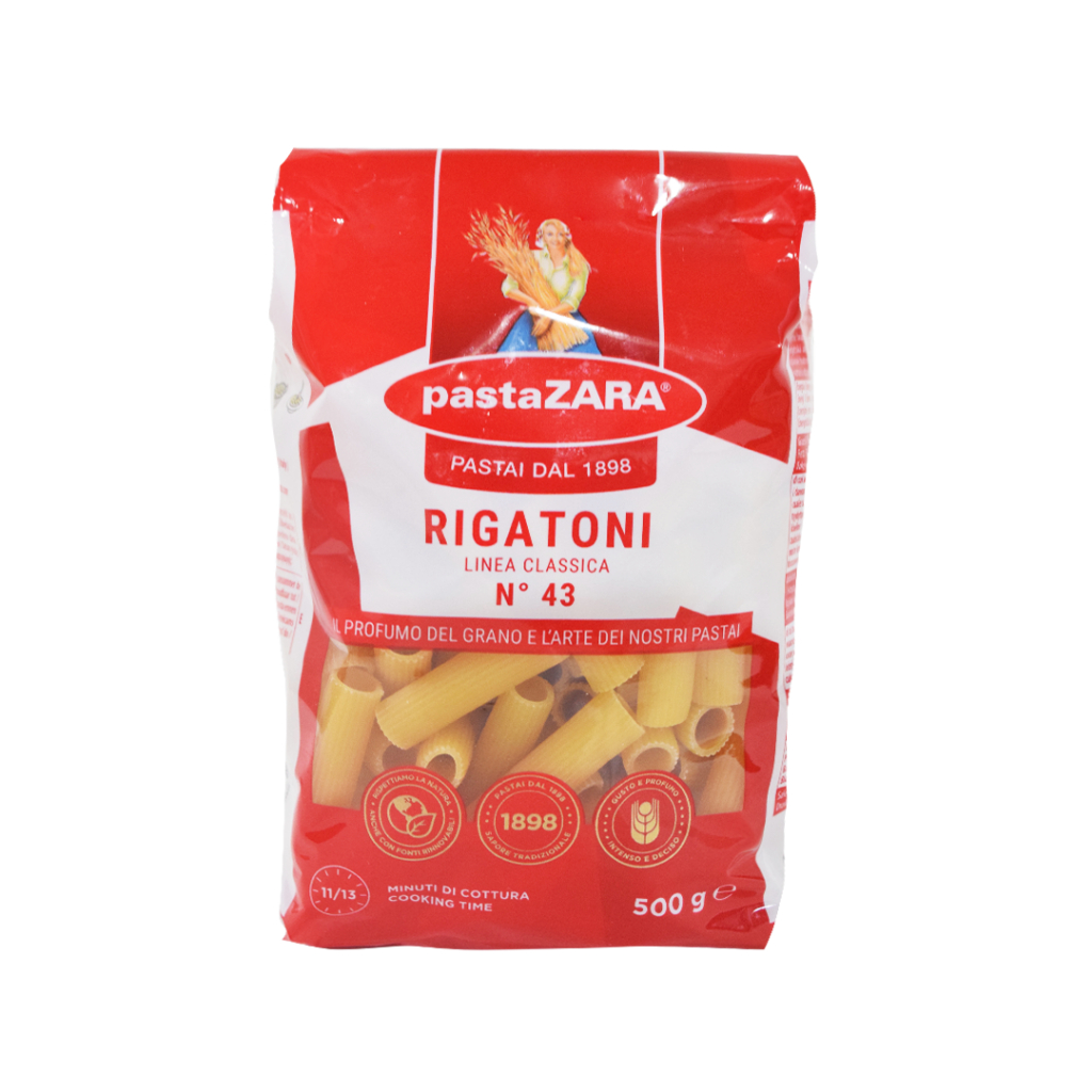 Pasta Zara Rigatoni Pasta #43 500g | Shopee Philippines