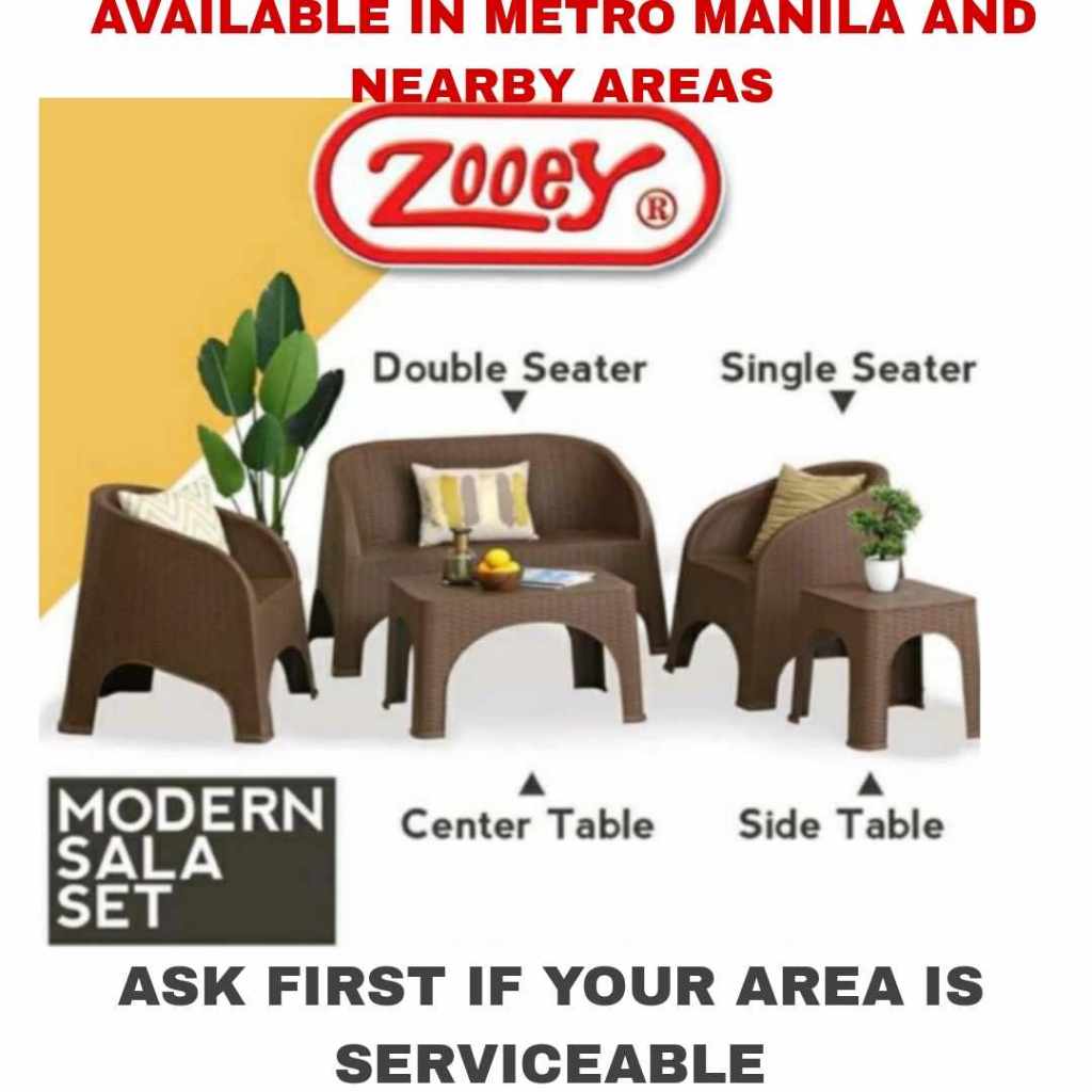 ZOOEY MODERN SALA SET (Free Delivery within Metro Manila) | Shopee ...