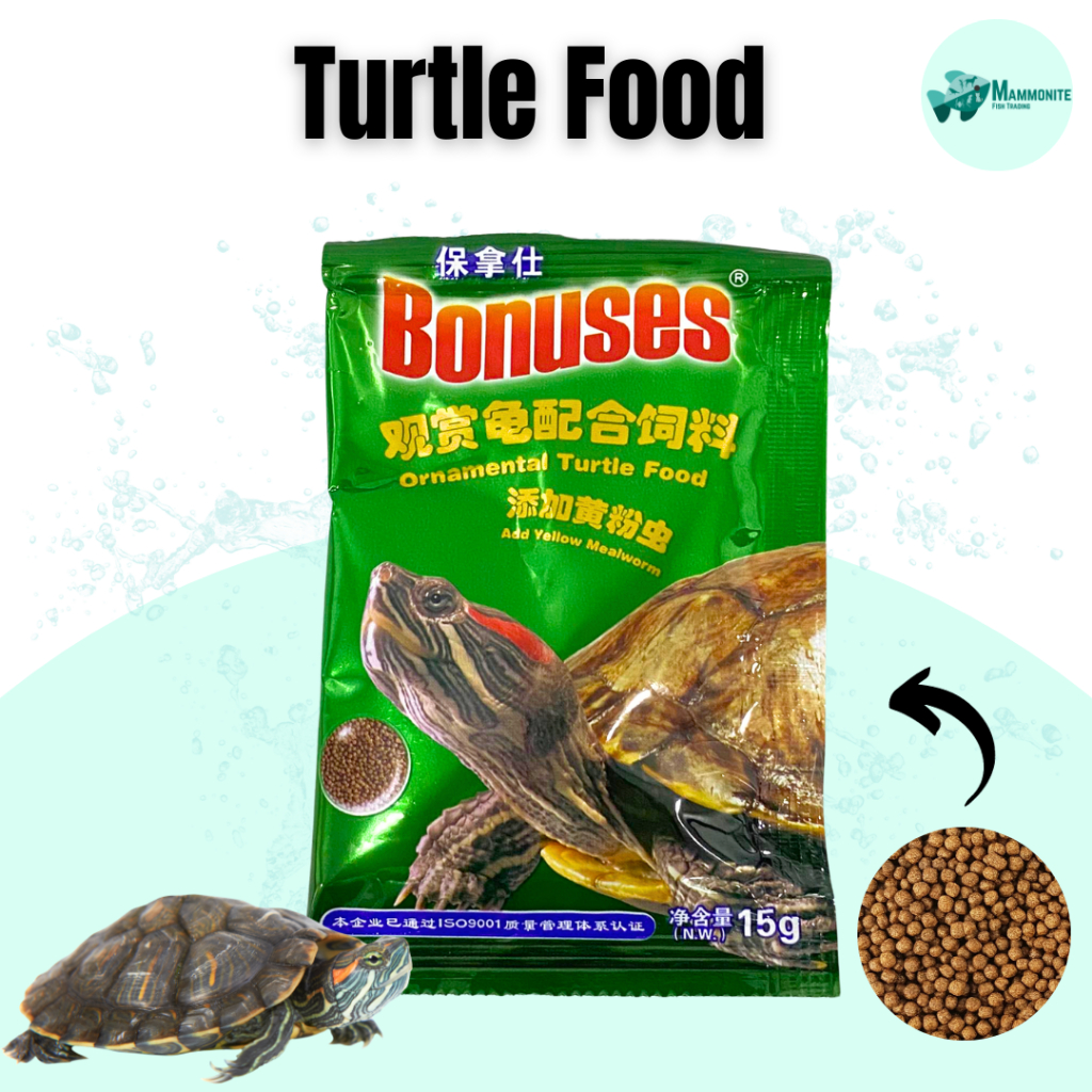 Bonuses Ornamental Turtle Food 15 grams | Shopee Philippines