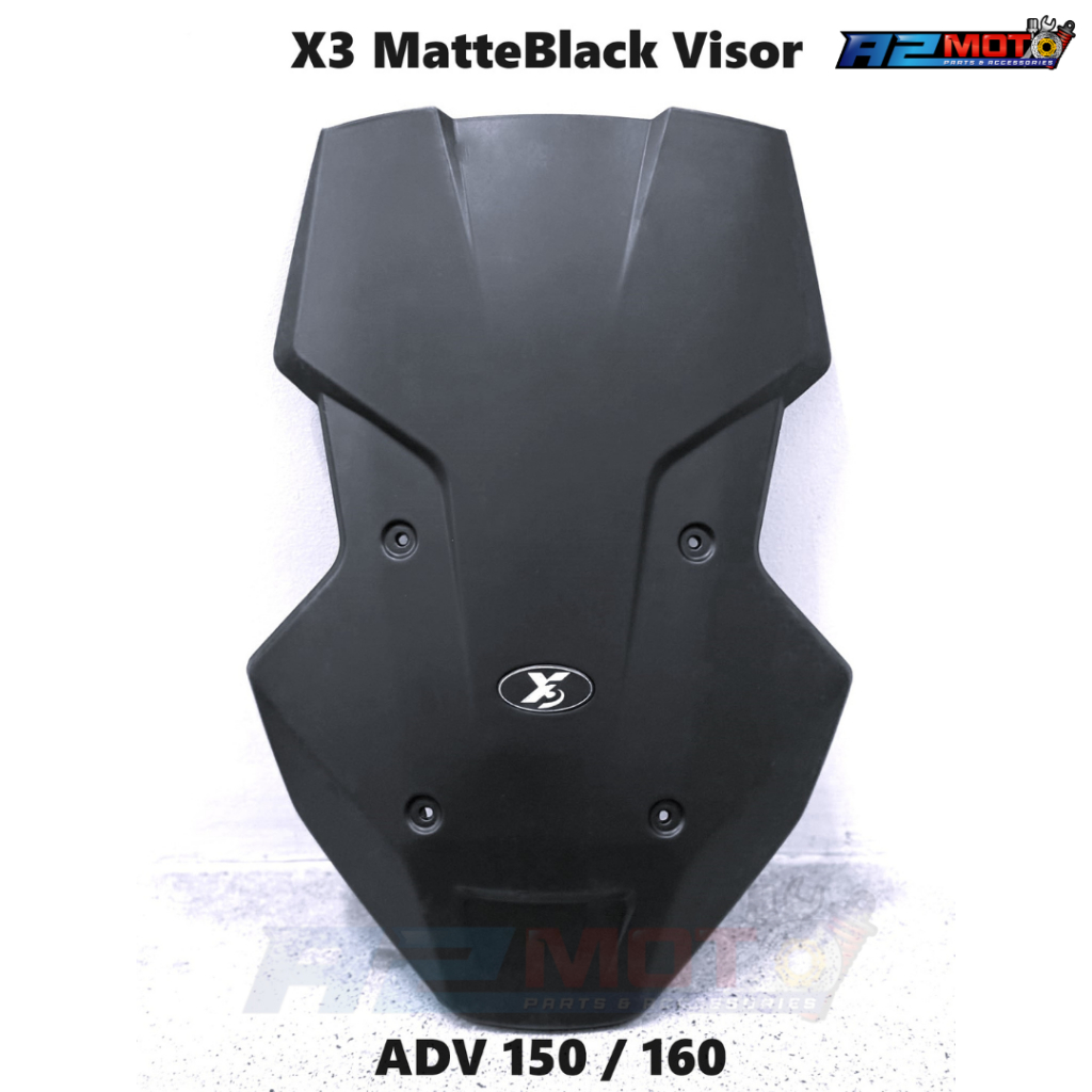 ADV 150 160 WINDSHIELD X3 BATMAN VISOR NOSE AIR SCOOP MASK Radiator ...