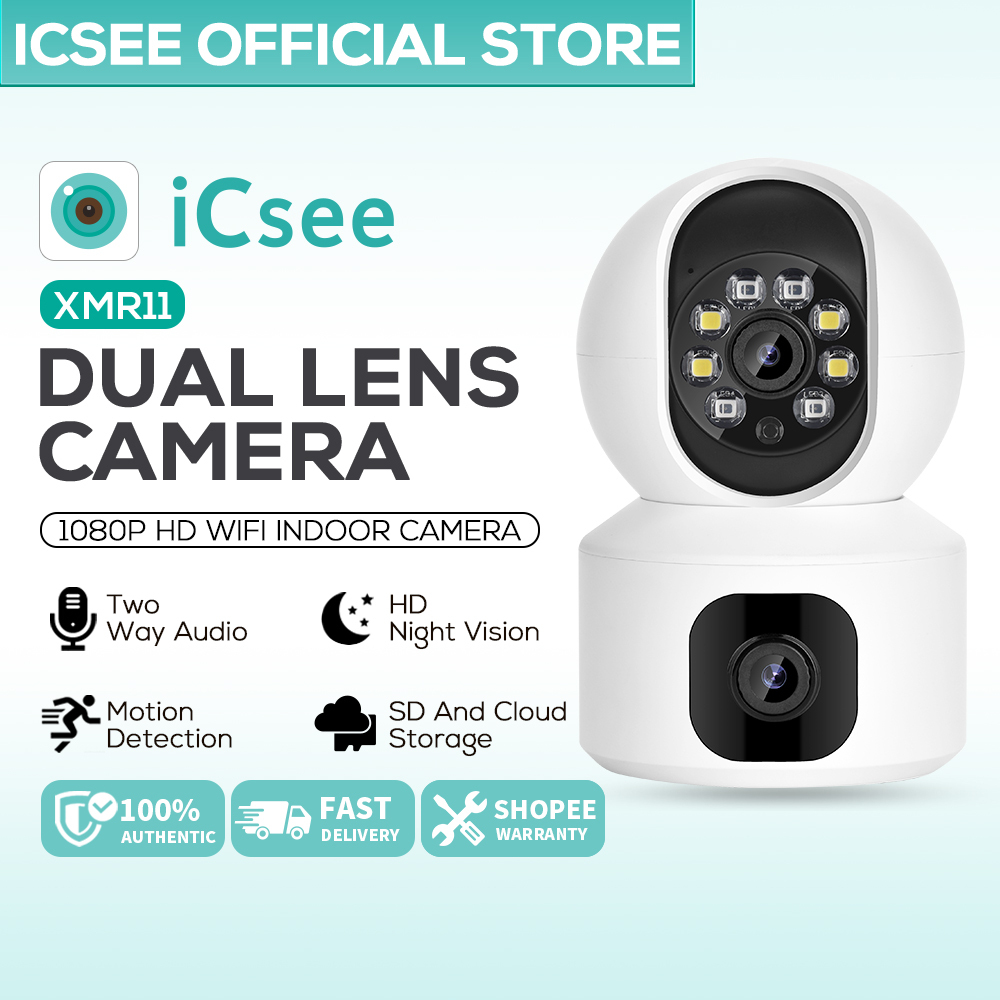 ICSEE XM R11 CCTV Camera 1080P HD Wifi Dual Lens Connect To Cellphon ...