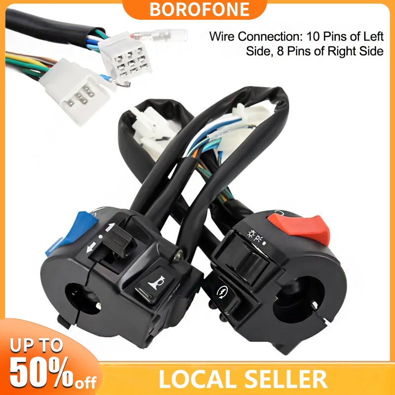 Left And Right Switch Universal Motorcycle Handlebar Mount On Off ...