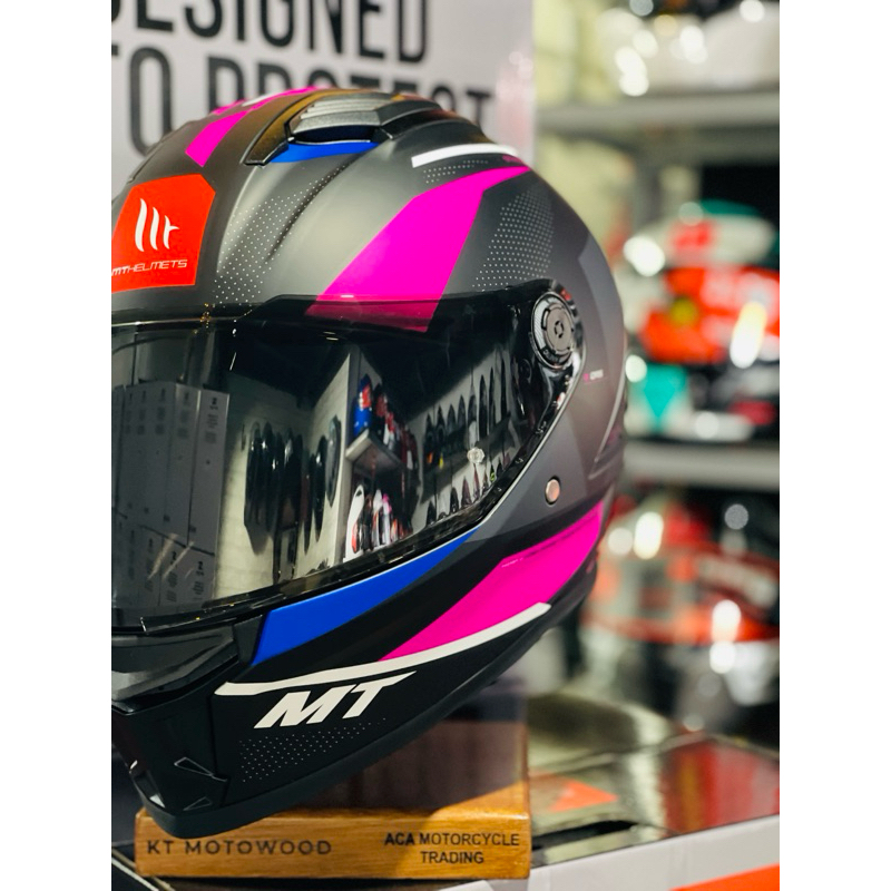 MT STINGER 2 Fullface Helmet with Spare Visor (CHESTE) | Shopee Philippines