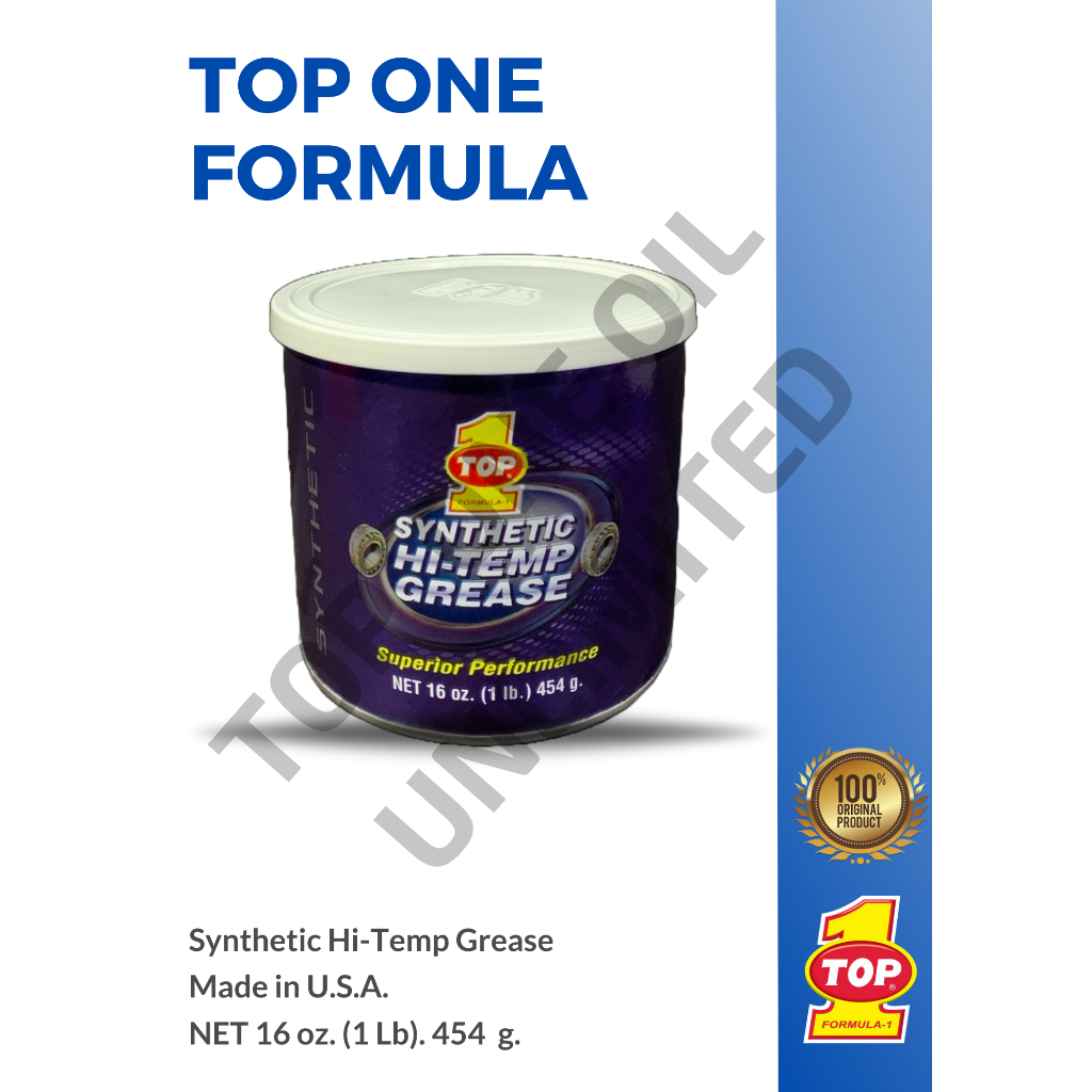 Top 1 Formula- Top One Formula Hi-Temp Grease Synthetic Lithium Complex ...