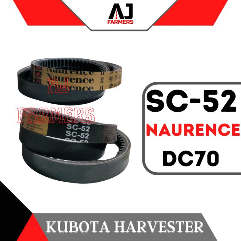 Belt SC59 SC52 Travel Drive / Thresher Belt DC70 DC70 Plus Kubota ...