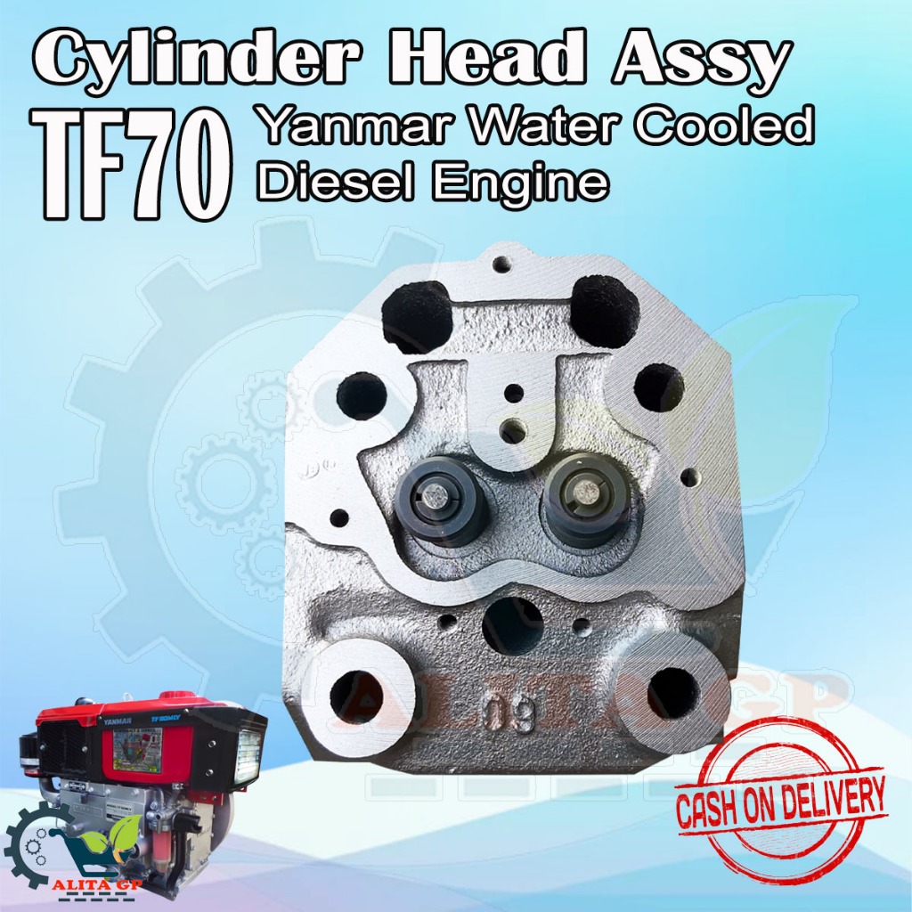 Cylinder Head Assy Yanmar TF70 TF80 TF105 TF120 Water Cooled Diesel ...