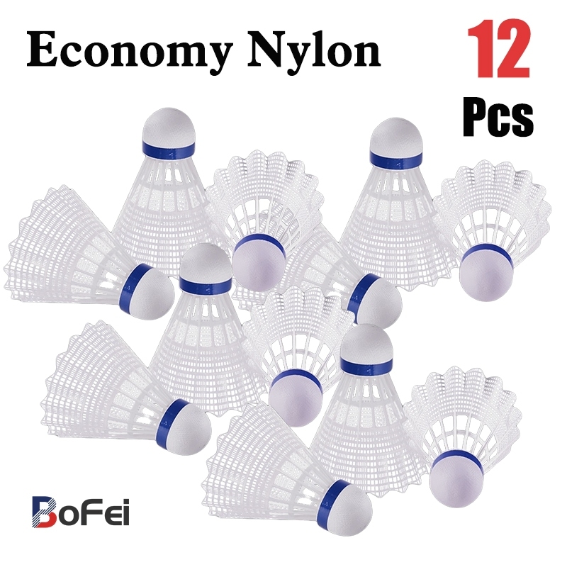 BOFEI Feather Shuttlecock For Badminton Training 3Pcs/6Pcs /12Pcs White ...