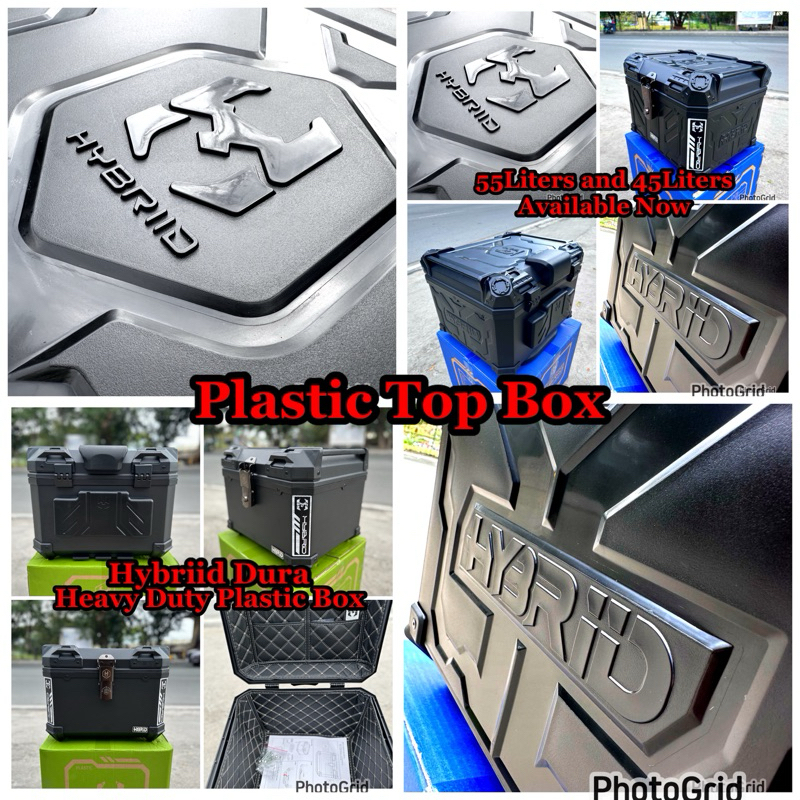 Hybriid Plastic ABS Top Box 55Liters and 45Liters | Shopee Philippines