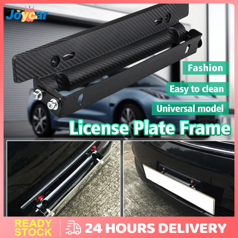 Modified Car Carbon Fiber License Plate Holder Rotatable And Adjustable ...