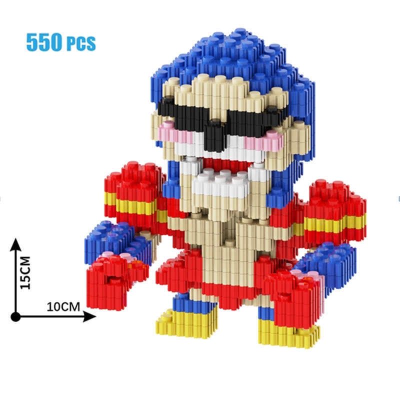 【DUZ】One Piece Luffy Toys Cute Block Mini Character Building Block ...