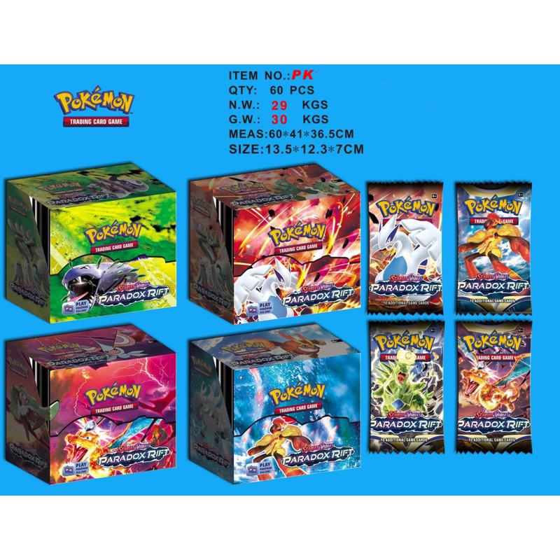 NEW pokemon cards 36 Bags Sealed Booster Box Trading Card Game | Shopee ...
