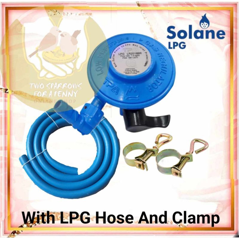 Solane LPG Hose and Regulator with Clamp | Shopee Philippines