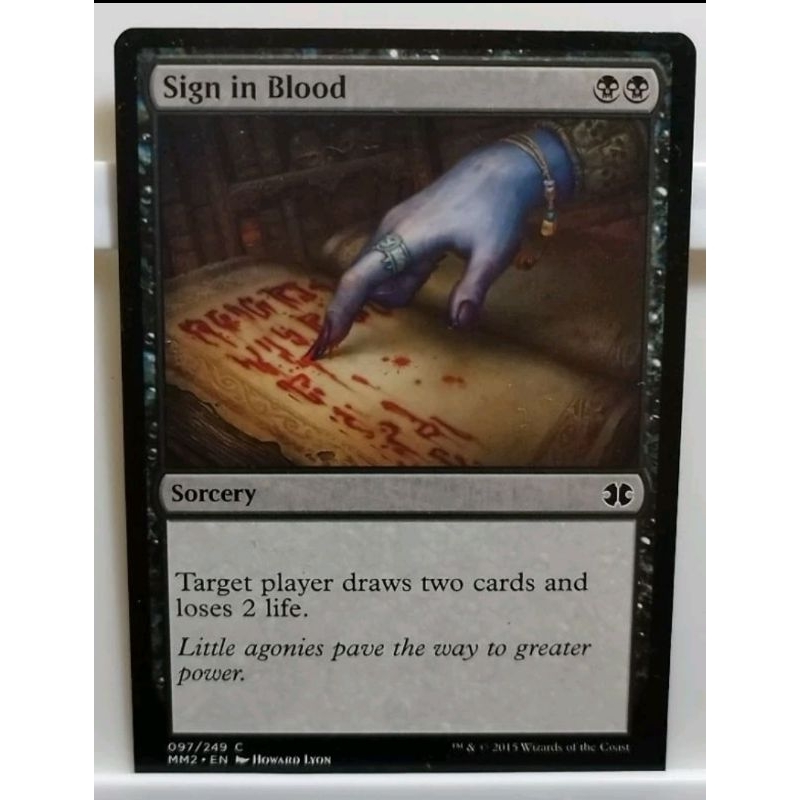 Sign in Blood (Magic the gathering) | Shopee Philippines