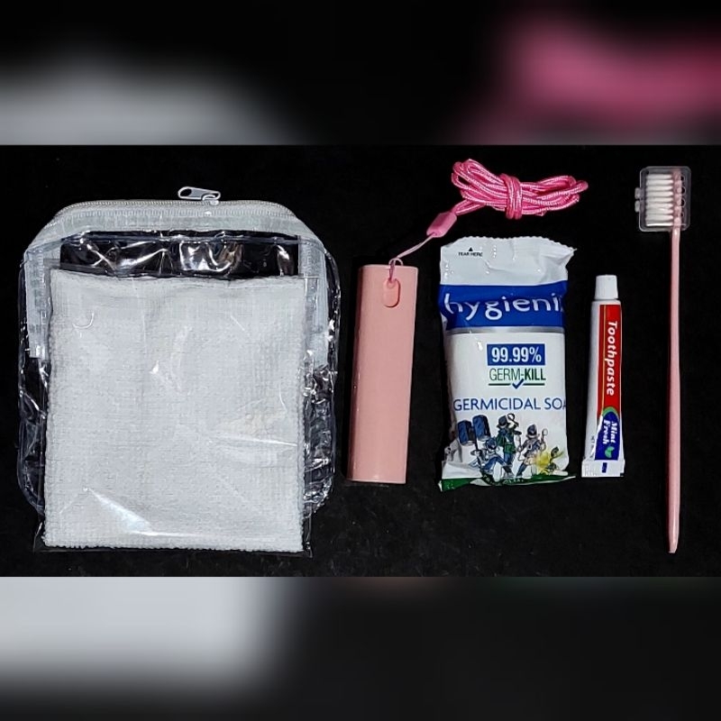 6-in-1 Hygiene kit with germicidal soap toothbrush toothpaste face ...