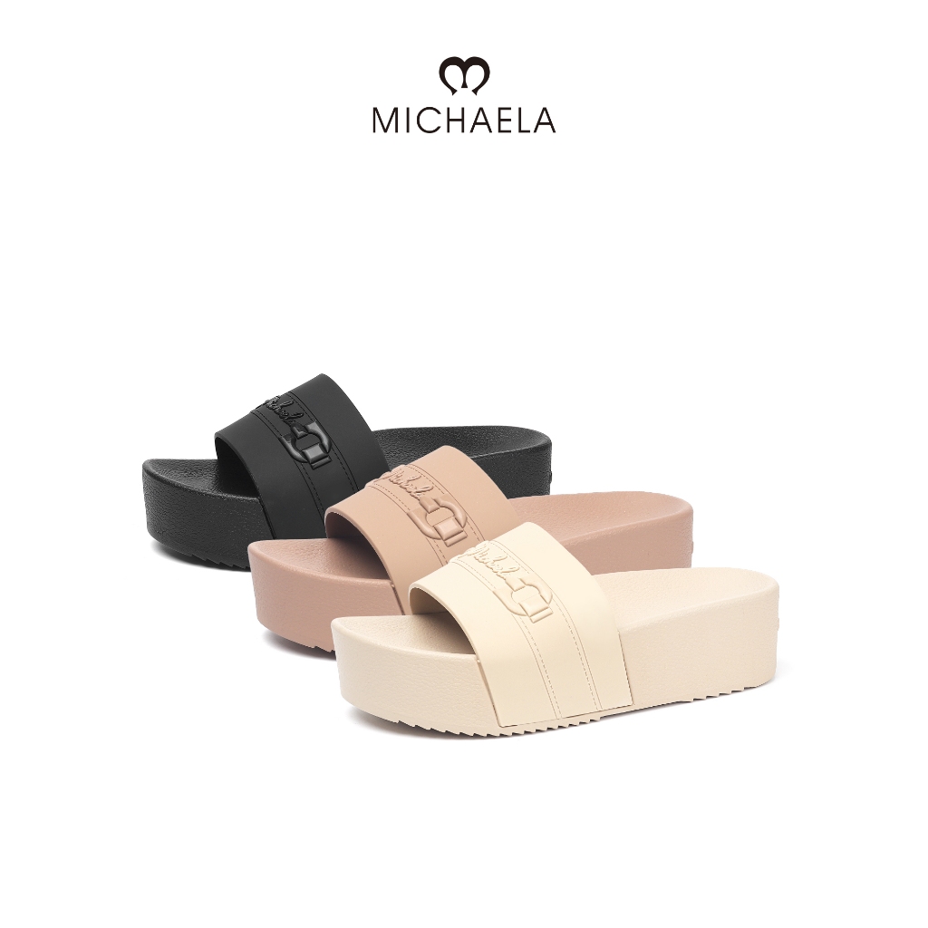 MICHAELA Carved Chain-Link Chunky Sandals 5 CM Platform Sandals for ...