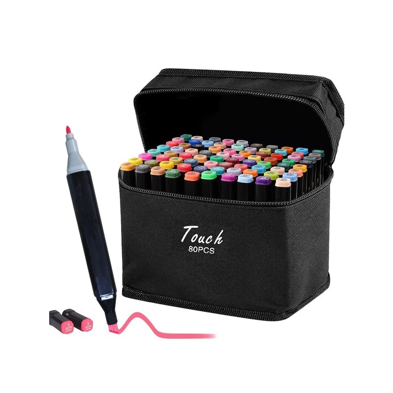 Multi-color Markers, Dual Tips Permanent Art Markers for Kids ...