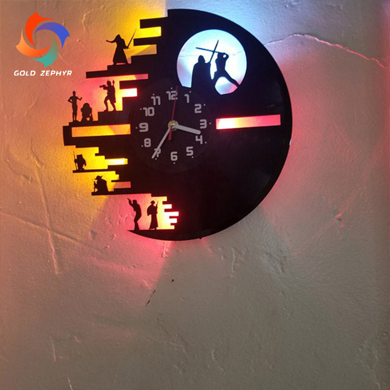 Silent Wall Clock Quartz Battery Operated Wooden Wall Clocks Rustic ...