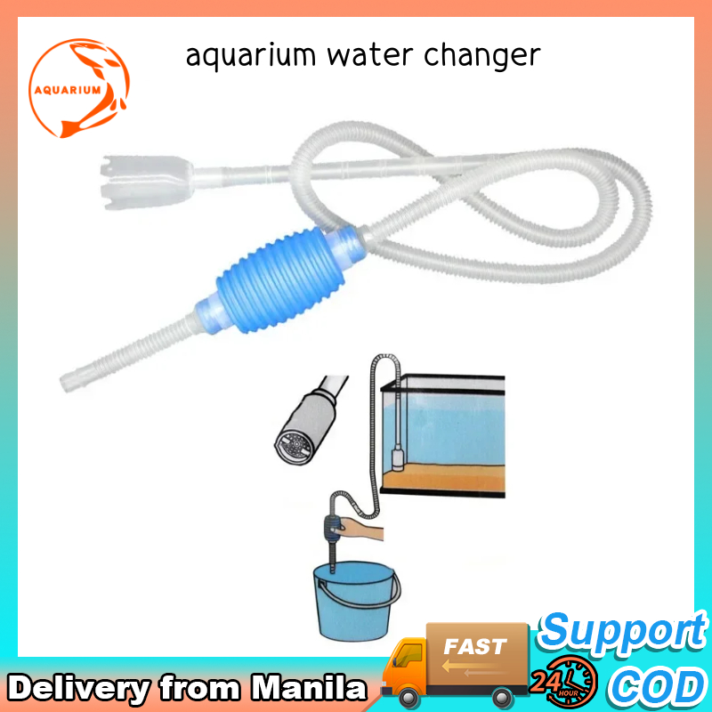 Aquarium Fish Tank Vacuum Water Change Pump Tool Siphon Gravel Cleaner ...