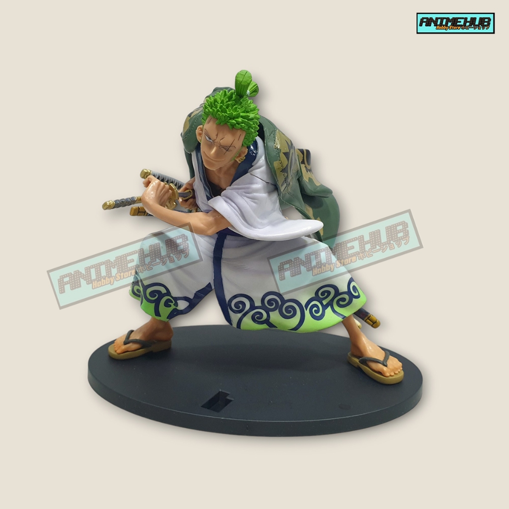 One Piece King of Art Roronoa Zoro Wano Banpresto Knock Off | Shopee ...