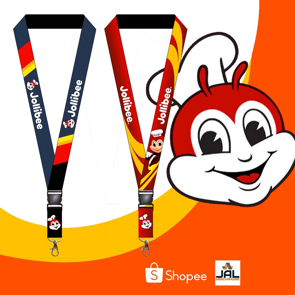 Jollibee ID lace / ID lanyard / ID sling | Shopee Philippines