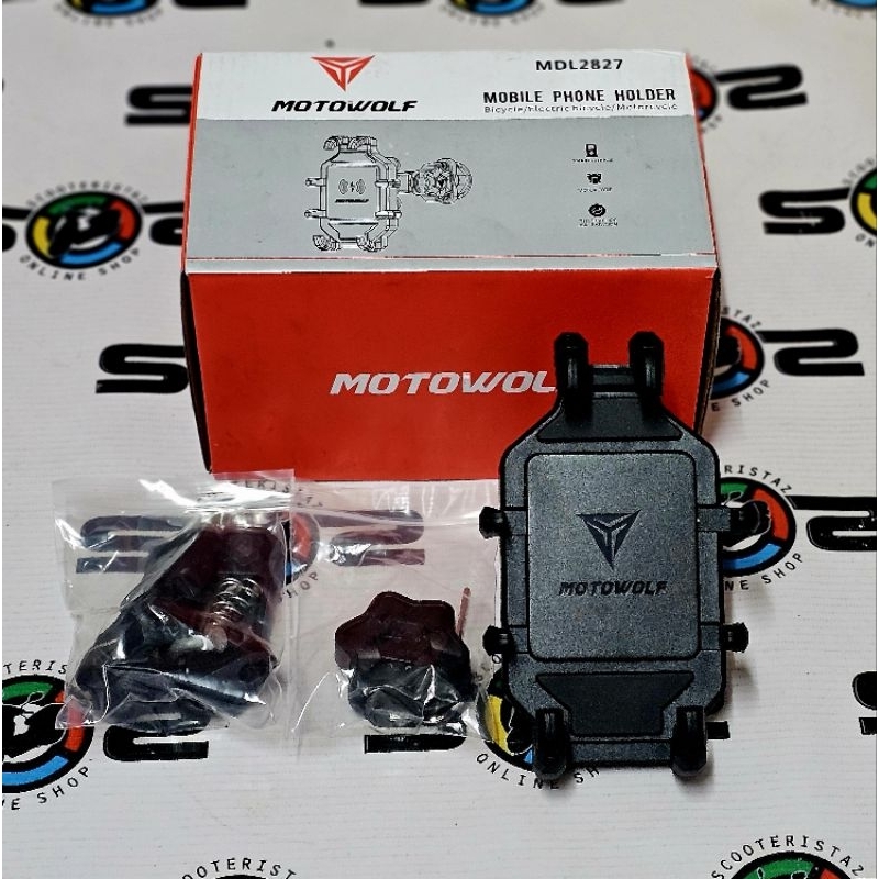 MOTOWOLF #9827 V4 OCTOPUS CP HOLDER NO CHARGER SIDEMIRROR TYPE | Shopee ...