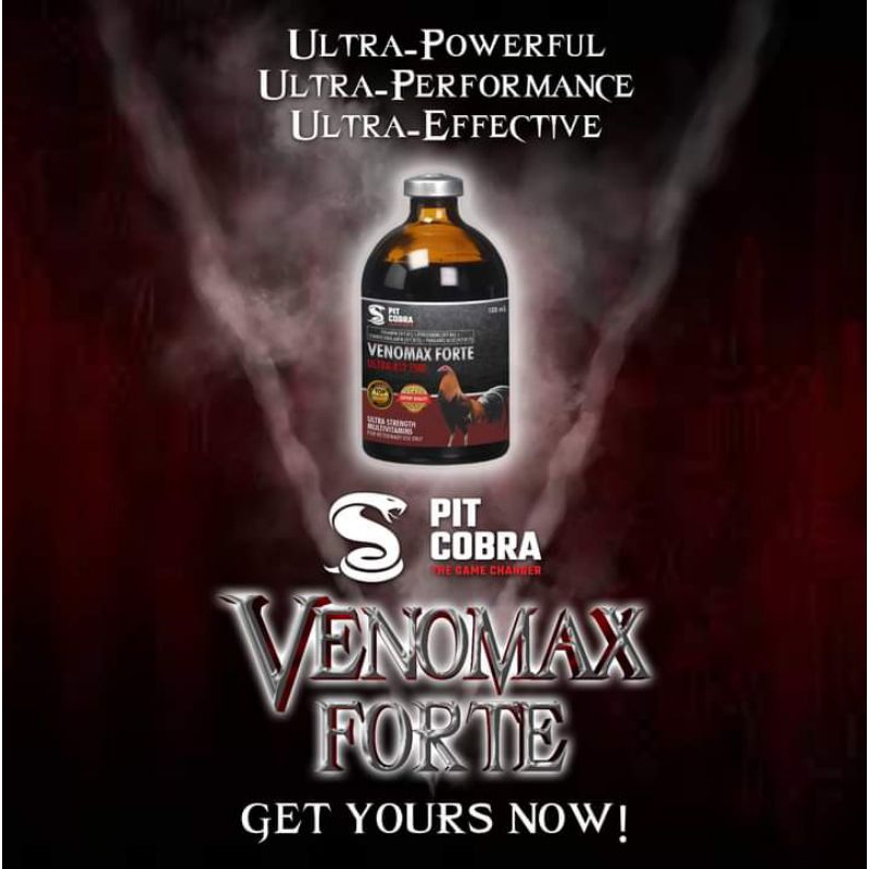 PIT COBRA VENOMAX FORTE 100ML ULTRA B12 5500 FOR GAMEFOWL | Shopee ...