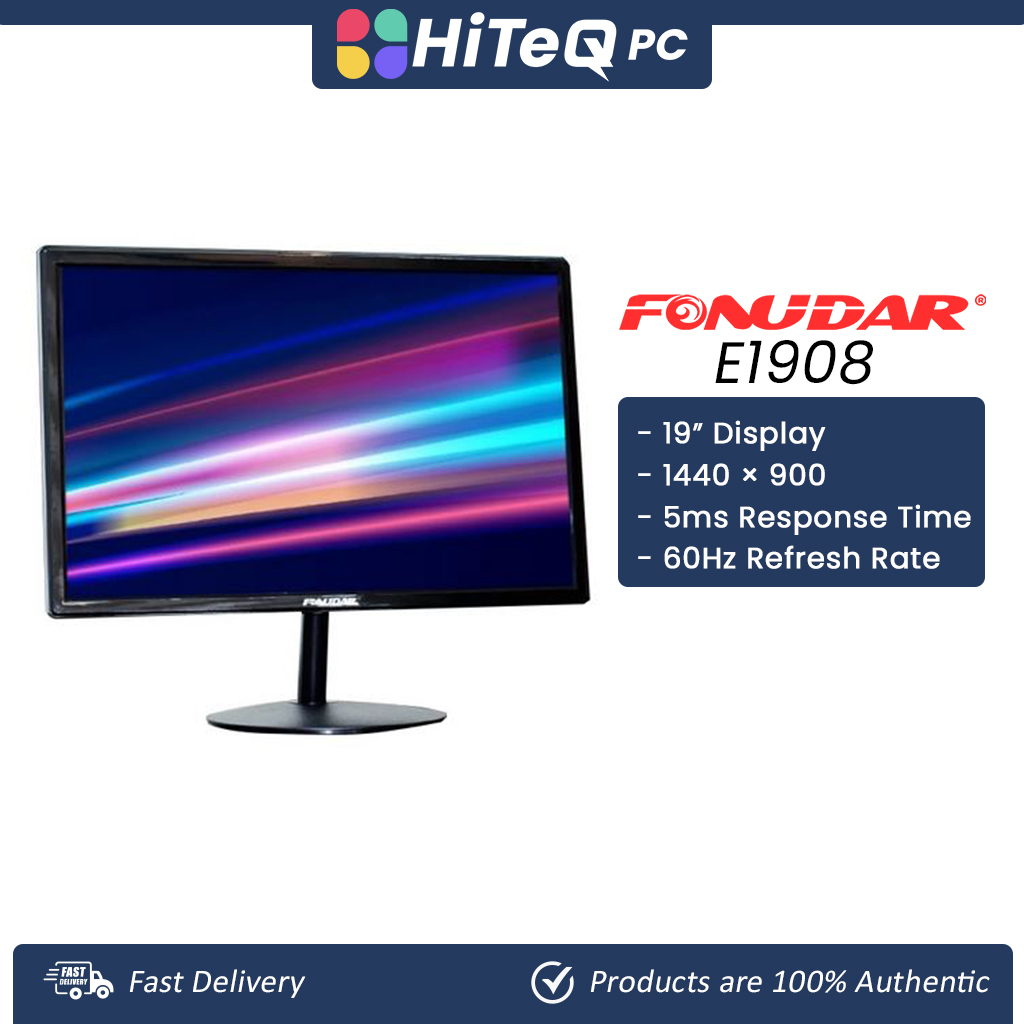 HiteqPC | FONUDAR E1908 19" LED/5MS/60HZ/WXGA/VGA+HDMI/VESA/ WIDE ...
