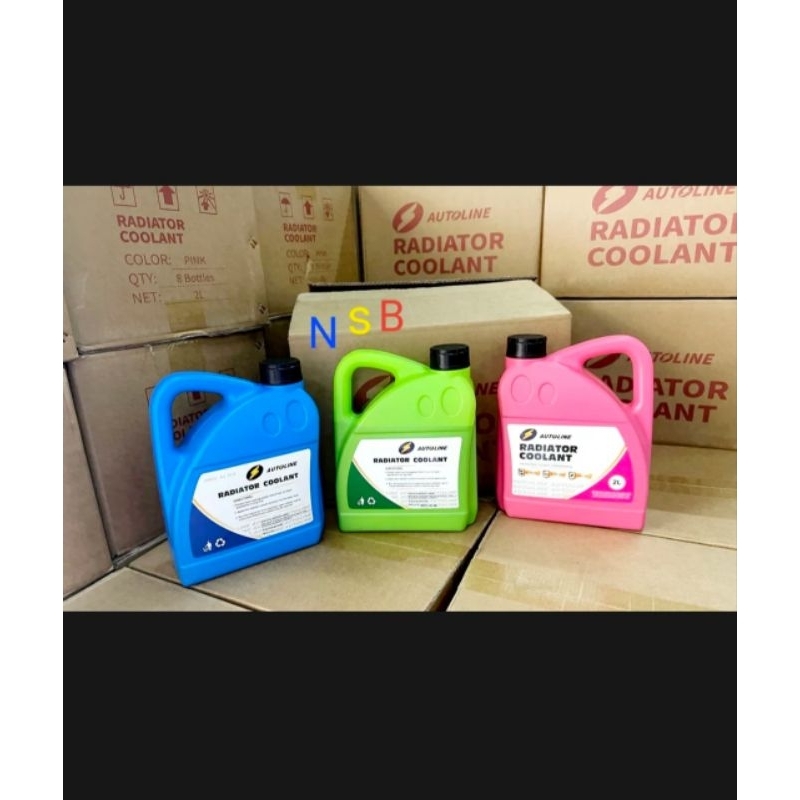 Autoline Radiator Coolant 2L Blue/Pink/Green (ready to use) | Shopee ...