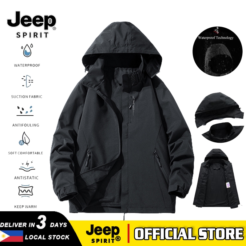 JEEP SPIRIT Blazer Men's Jacket Hooded Fashion Trends Outdoor Suit ...