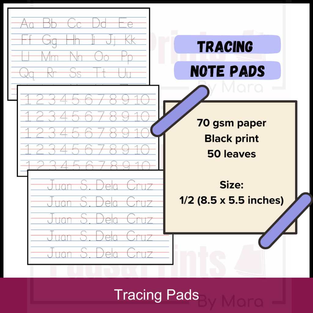 Tracing Pads - Alphabet, Numbers, Shapes, Names | Shopee Philippines