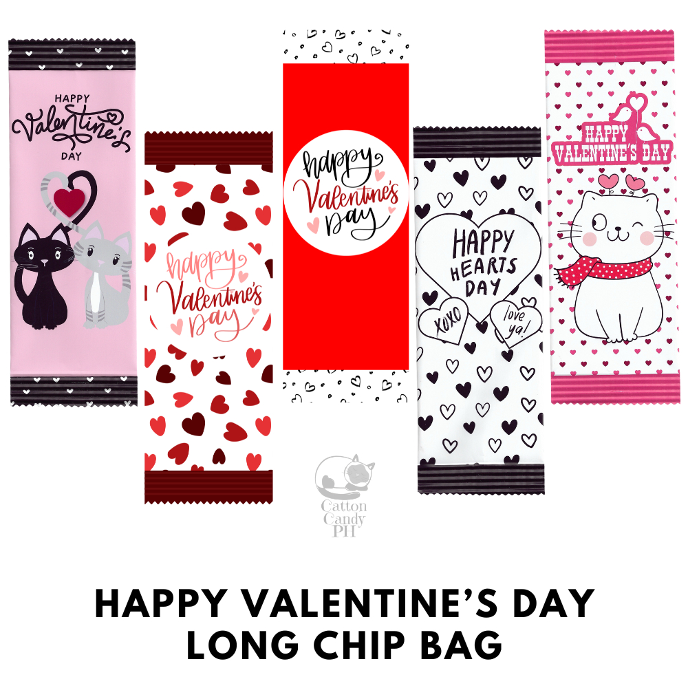 Valentine’s Day Heart’s Day Long Chip Bag Loot Bag Party Favor | Shopee ...