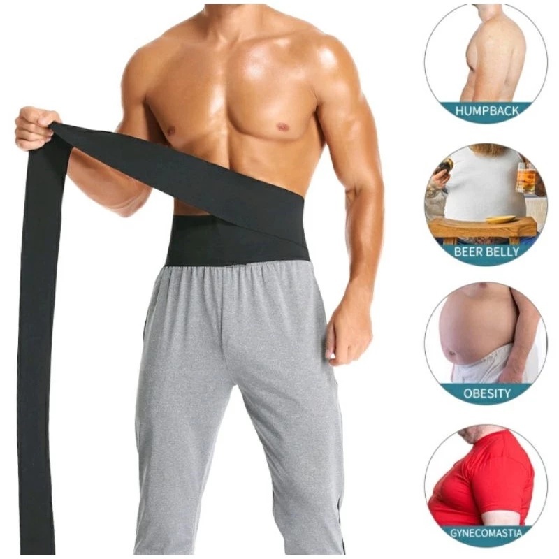 3-5meters Invisible Tummy Wrap Body Shaper Abdomen Waist Trainer Tape ...