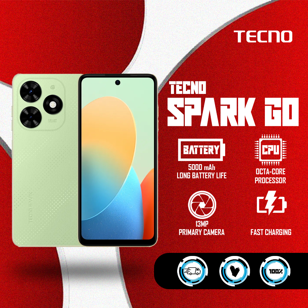 Tecno Spark Go 2024 | 4GB RAM | 128GB ROM | 6.6" Big Screen | 5000 mAh ...