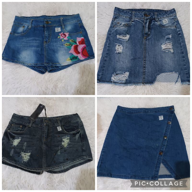 UKAY DENIM SKIRT/PALDA, MOM SKIRT,SEXY SKIRT | Shopee Philippines