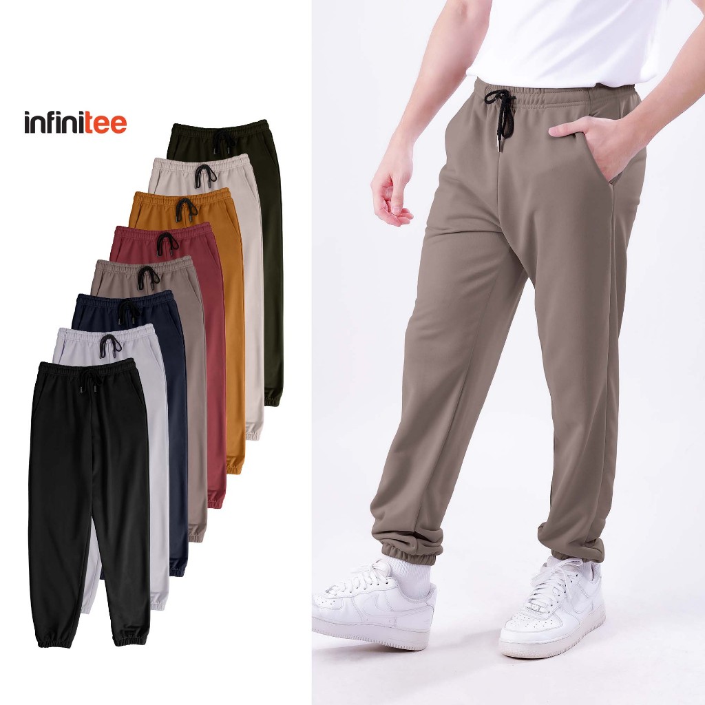 Infinitee Jogger Sweat Pants For Men Women with Pocket Casual Plain ...