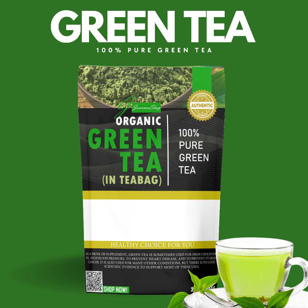 GREEN TEA FLAKES WITH FREE TEABAGS 50 GRAMS | Shopee Philippines