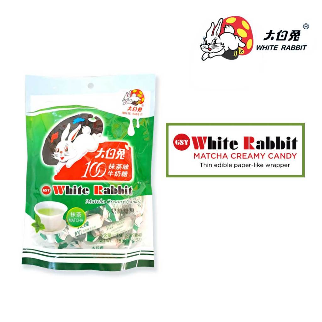 GSY White Rabbit Creamy Matcha Green Tea Candy 150g | Shopee Philippines