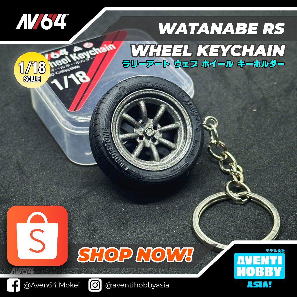 Aven64 Wheel Keychain WATANABE 15inch wheel 【 STANDARD SERIES ...