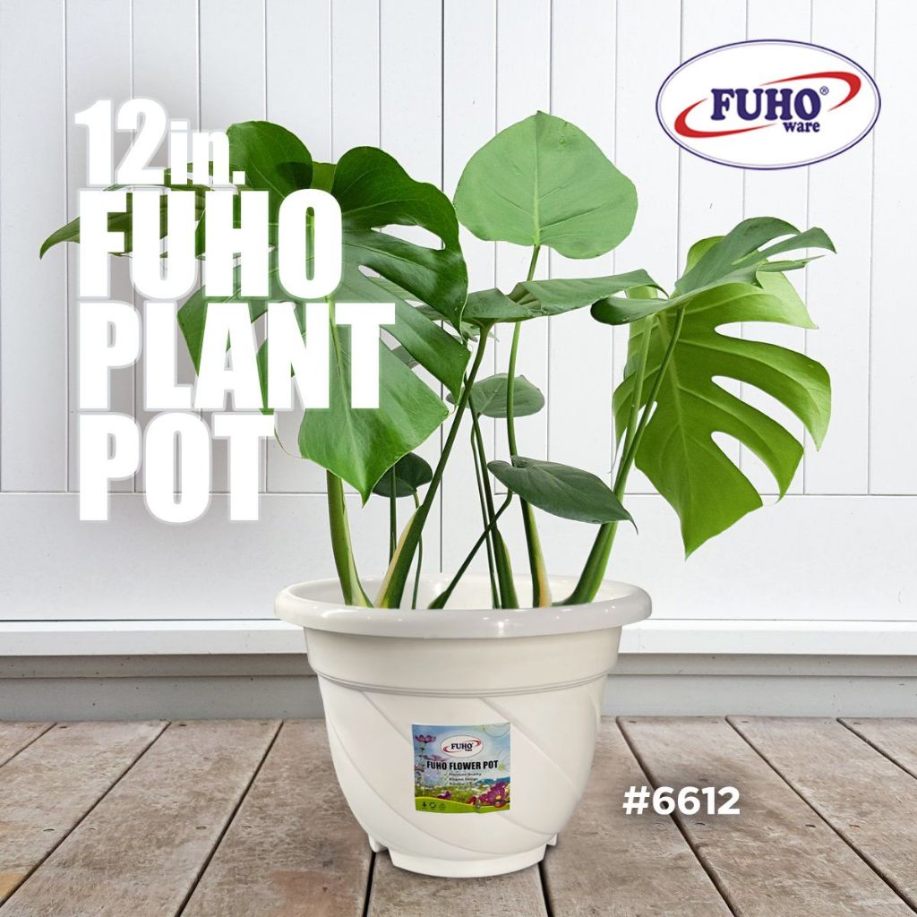 FUHO 12 Inches Spiral Flower, #6612/ No Tray Plastic Plant Pots Perfect ...