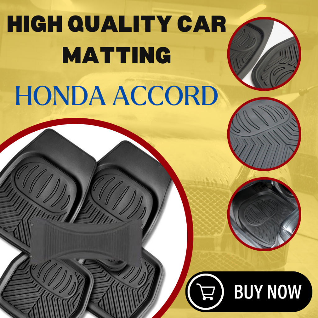 Honda Accord 5pcs High Quality Car Floor Mat Anti Slip Mat Palanggana