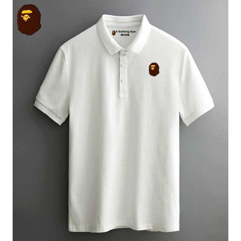 A Bathing Ape Polo shirt Honeycomb cotton | Shopee Philippines