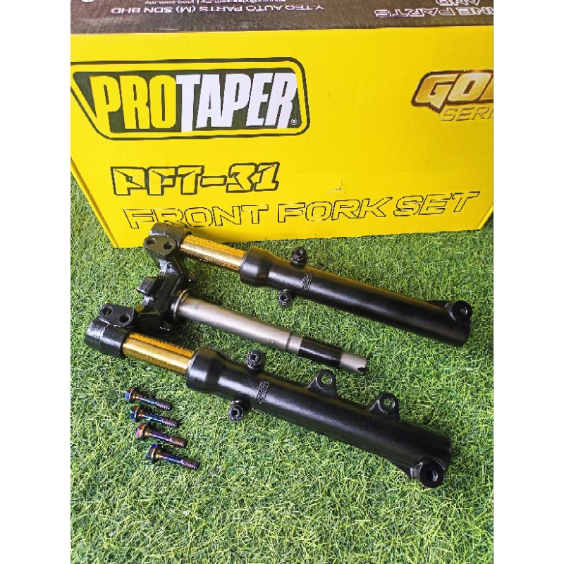 ProTaper Front Shock Assy with 31mm Gold Innertube and Tpost Plug n ...