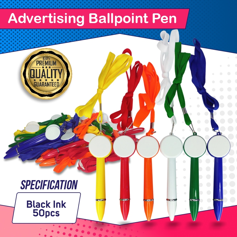 Hung Rope Avertising Ballpoint Pen (50PCS) | Shopee Philippines