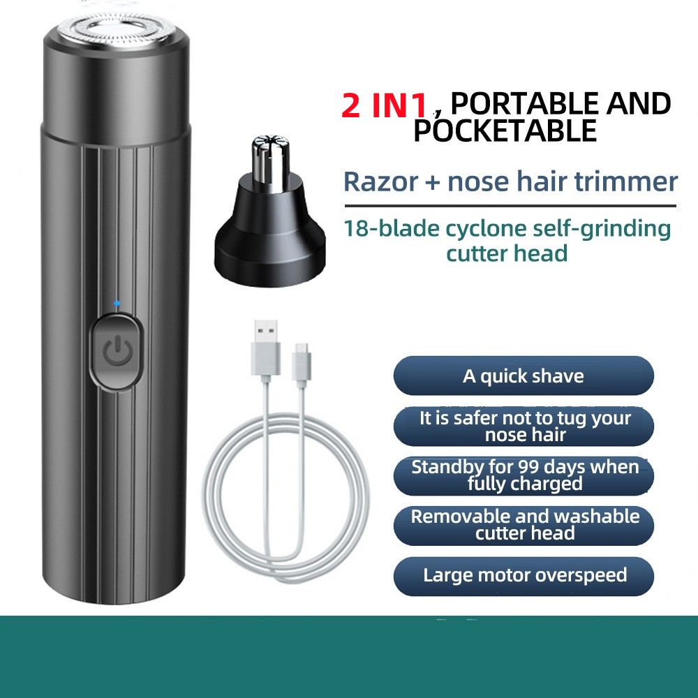 1pc Electric Nose Hair Trimmer with Mini Razor | Shopee Philippines