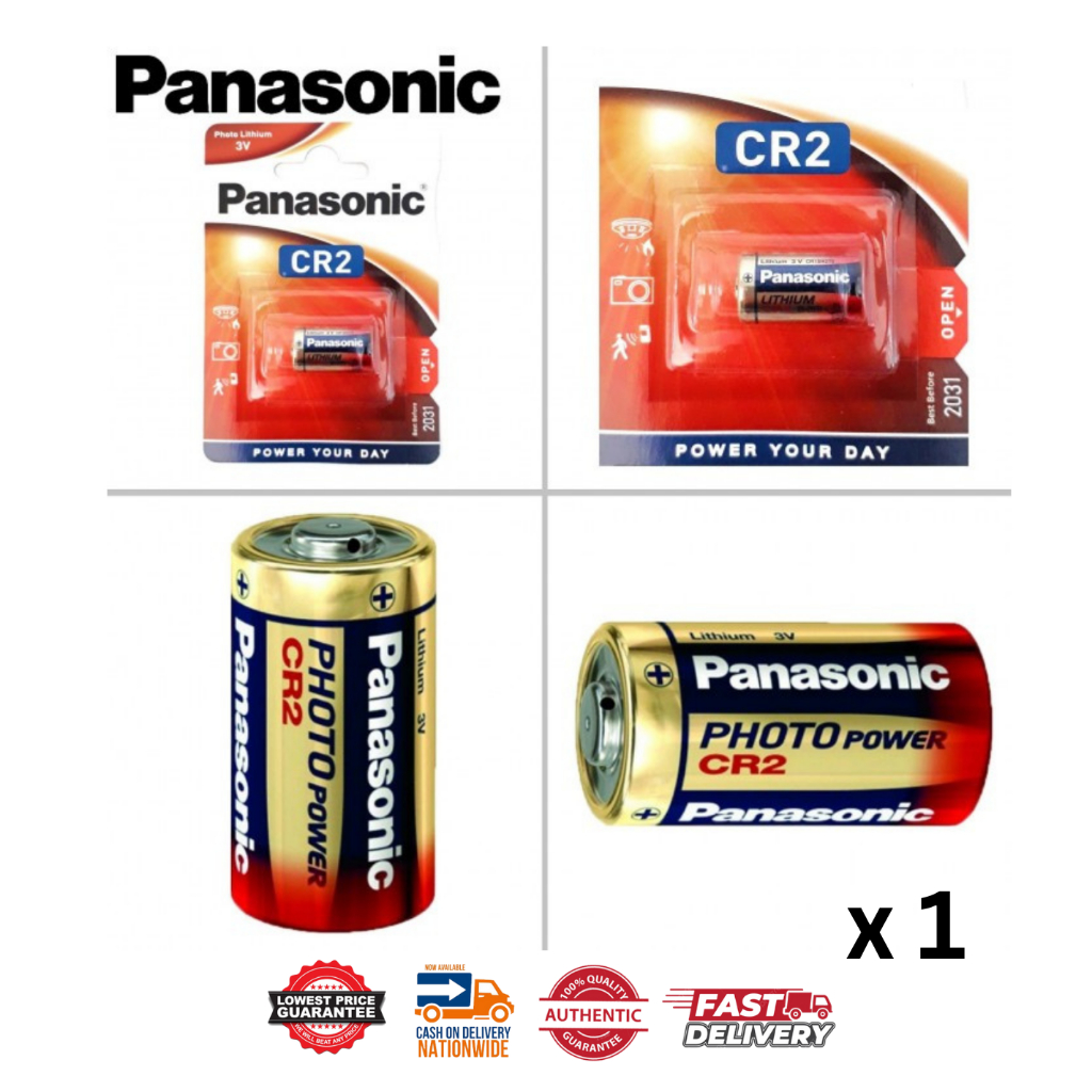 Panasonic CR2 3V 850mAh Photolithium Battery CR 2, CR17355, DL CR2, KCR2 | Shopee Philippines