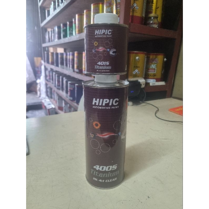 Hipic Topcoat Clear 400s Titanium 2k 4:1 w/ Catalyst 1 Liter | Shopee ...
