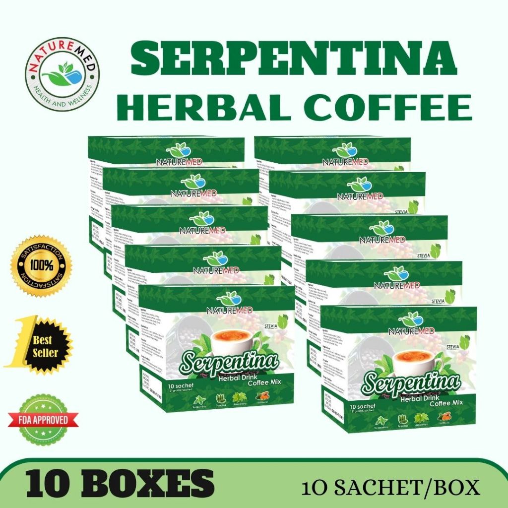 10 Boxes Serpentina Herbal Drink Coffee Mix | Shopee Philippines