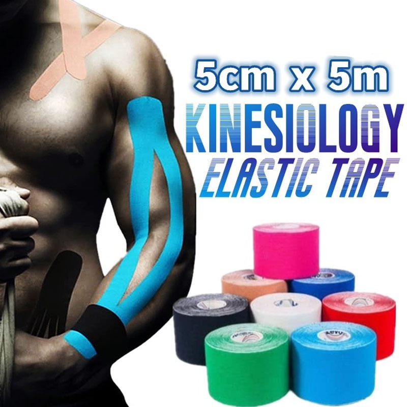Kinesiology Tape Athletic Recovery Elastic Tape Muscle Pain Relief Gym ...