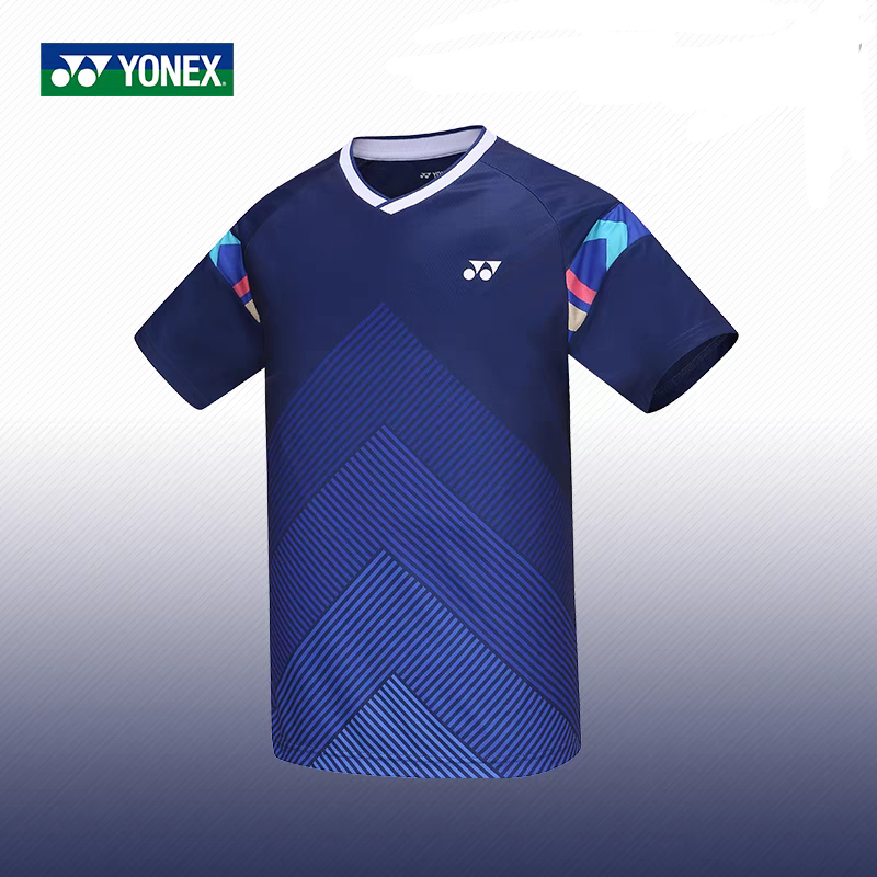Yonex badminton suits men's tops short-sleeved quick-drying breathable ...