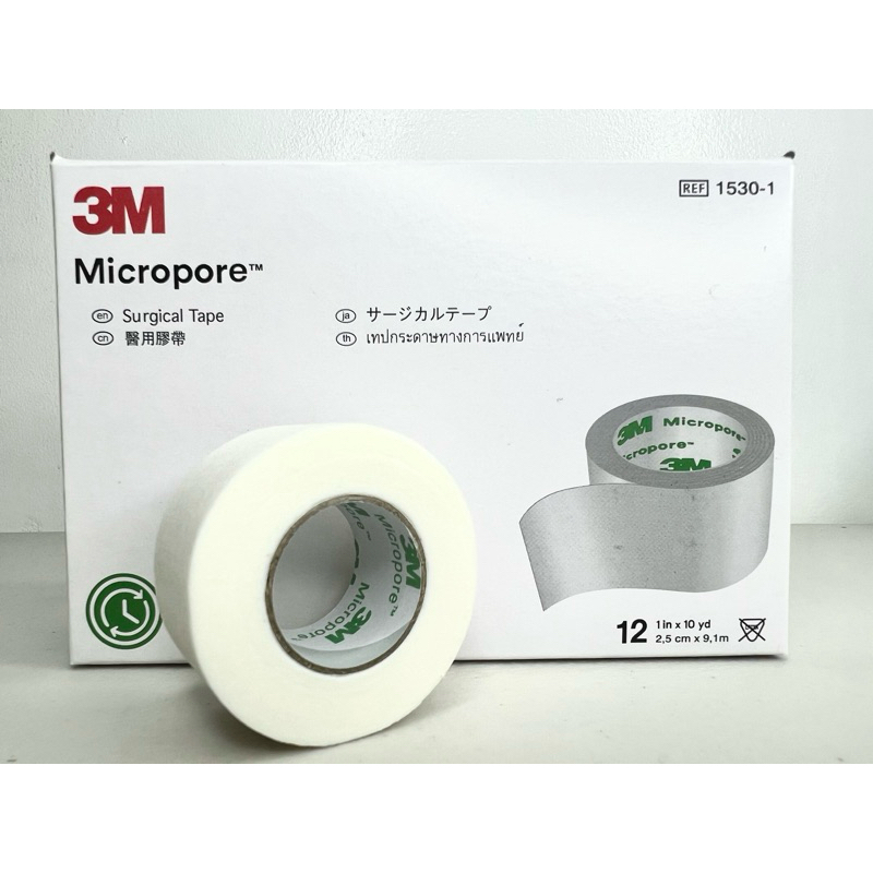 [BOX] 3M Micropore (1 Inch) x 10y ( 12rolls/box ) SOLD AS PER BOX ...